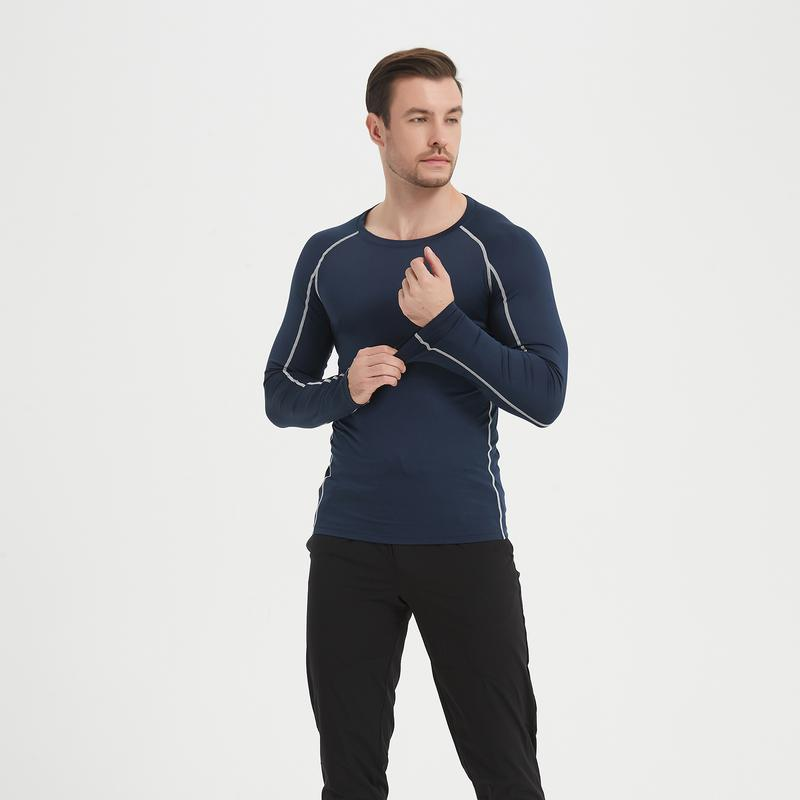 Sports fitness close-fitting long-sleeved tight-fitting clothing base shirt